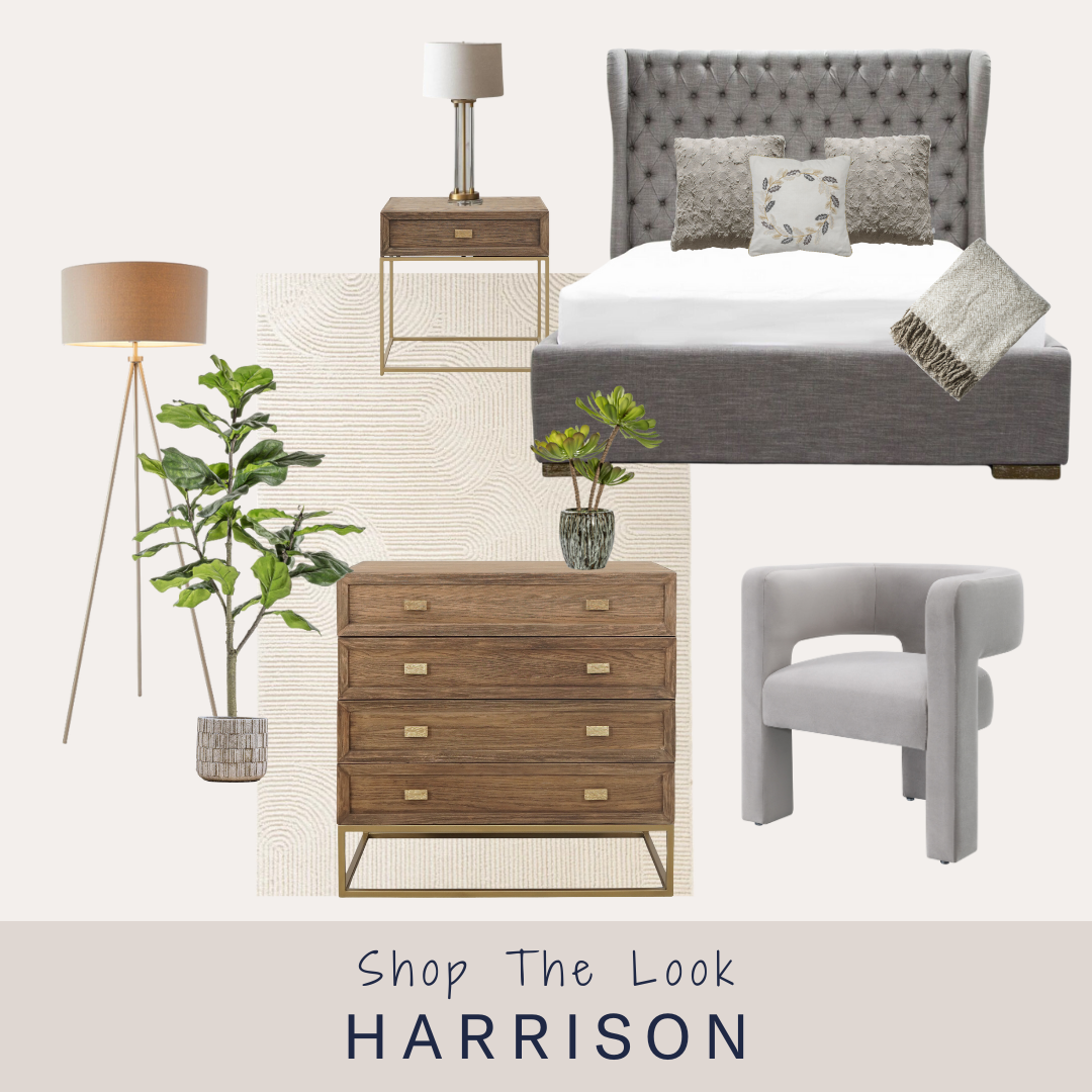 Harrison Bed Moodboard – Diamond Furniture