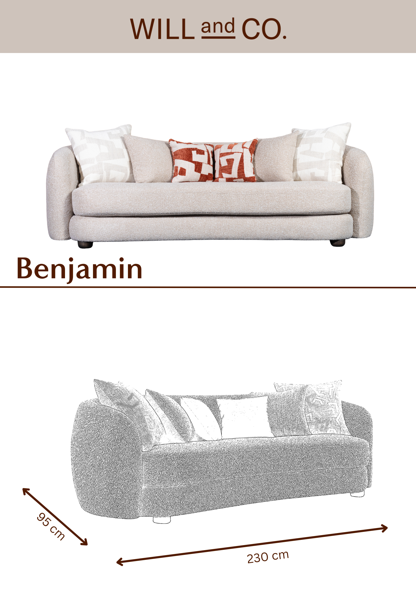 Benjamin Sofa – Diamond Furniture