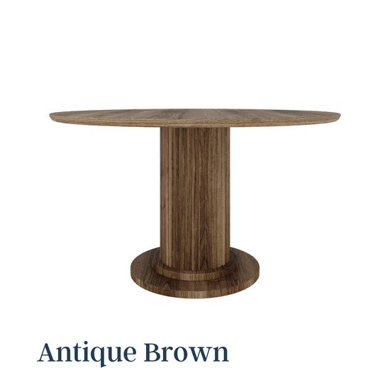 Extendable Velvet Round Table – Diamond Furniture